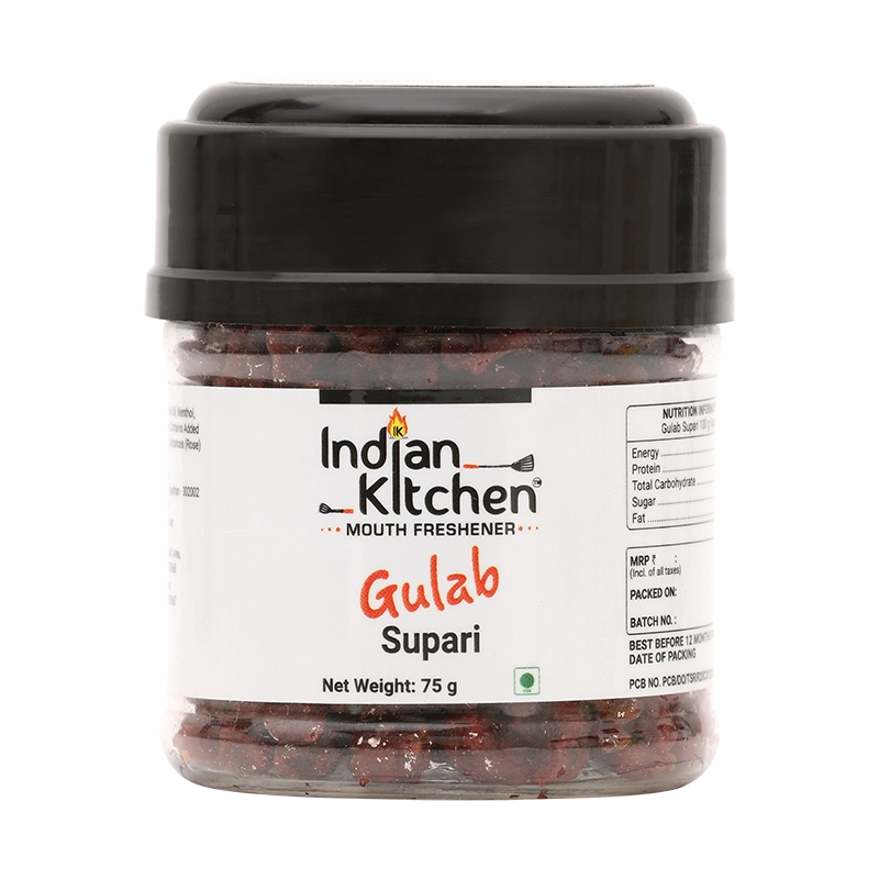 Indian Kitchen Gulab Supari 75g - Sweet Rose-Flavored Betel Nuts