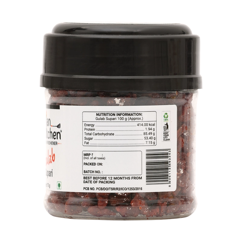 Indian Kitchen Gulab Supari 75g - Sweet Rose-Flavored Betel Nuts