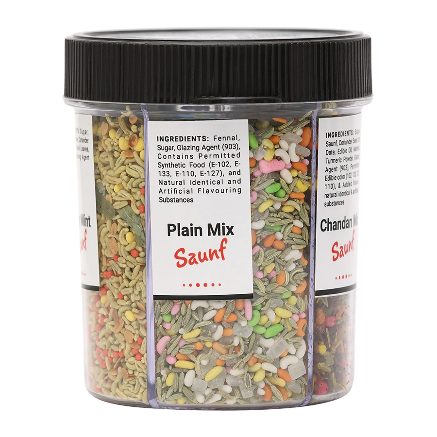 Indian Kitchen 5 In 1 Saunf |Plain Mix Saunf, Chandan Mix Saunf, Paan
