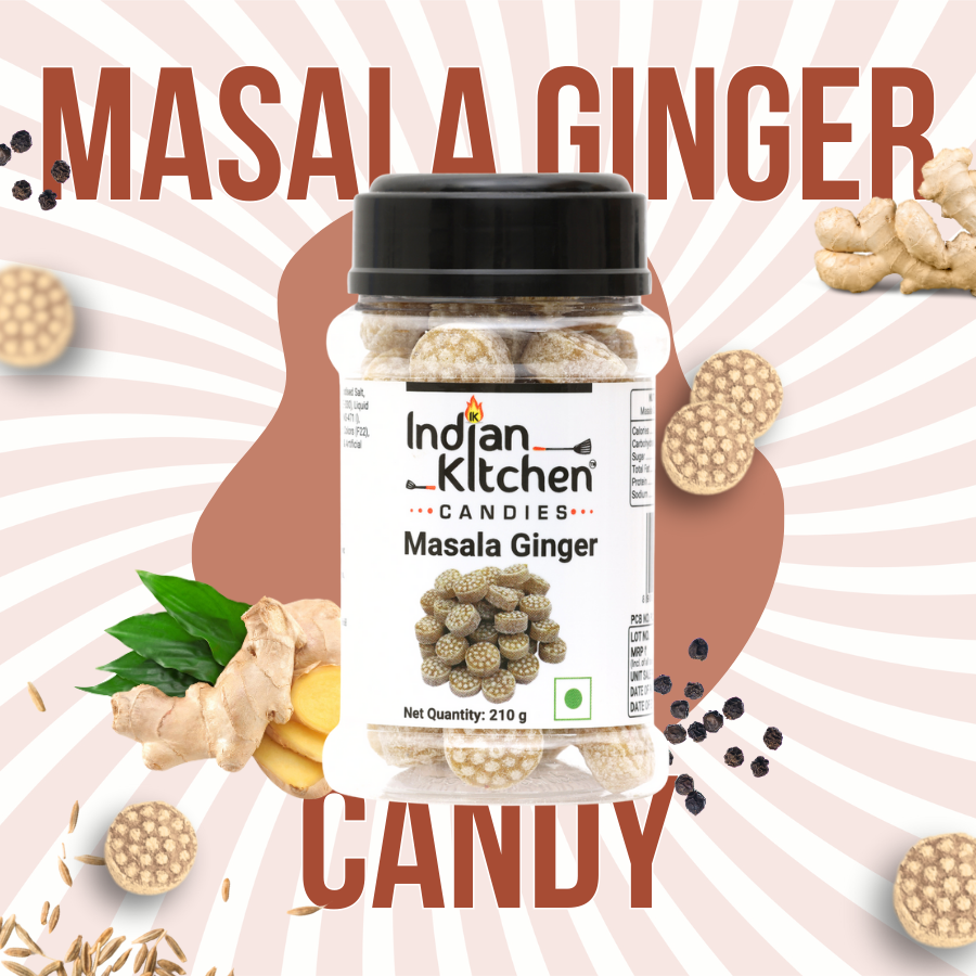 Buy Masala Ginger Candy 210g | Spicy & Sweet Treats – Indian Kitchen